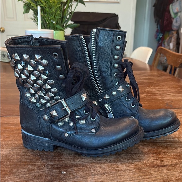 Ash | Shoes | Ash Combat Boots With Studded Details | Poshmark
